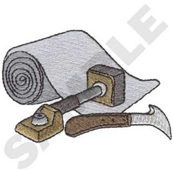 Carpet Installer Embroidery Design | EmbroideryDesigns.com