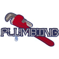 Plumbing Embroidery Design | EmbroideryDesigns.com