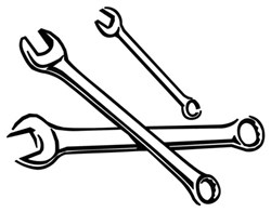 Wrenches Embroidery Design | EmbroideryDesigns.com