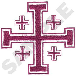 Jerusalem Cross Embroidery Design | EmbroideryDesigns.com