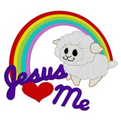 Jesus Loves Me Embroidery Design | EmbroideryDesigns.com