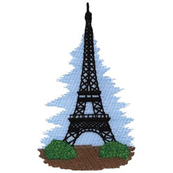 Eiffel Tower Embroidery Design | EmbroideryDesigns.com