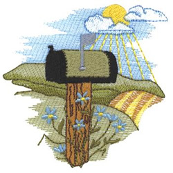 Prairie Mailbox Embroidery Design | EmbroideryDesigns.com