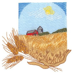 Wheat Fields Embroidery Design | EmbroideryDesigns.com