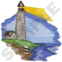 Lighthouse Embroidery Design | EmbroideryDesigns.com