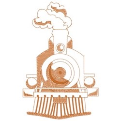 Steam Engine Embroidery Design | EmbroideryDesigns.com