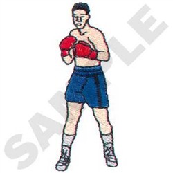 Male Boxer Embroidery Design | EmbroideryDesigns.com