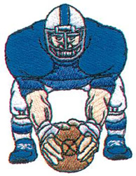 Football Player Embroidery Design | EmbroideryDesigns.com