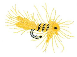 Fuzzy Grub Embroidery Design | EmbroideryDesigns.com