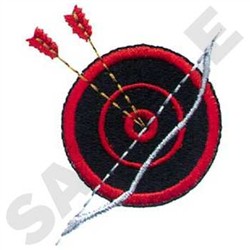 Archery Target Embroidery Design | EmbroideryDesigns.com