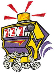 Slot Machine Embroidery Design | EmbroideryDesigns.com