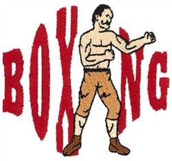 Old Time Boxer Embroidery Design | EmbroideryDesigns.com