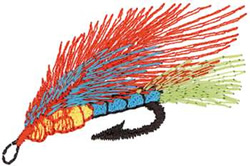 Fishing Fly Embroidery Design | EmbroideryDesigns.com