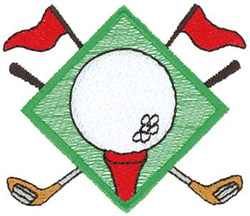Golf Logo Embroidery Design | EmbroideryDesigns.com