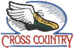 Cross Country Embroidery Design | EmbroideryDesigns.com