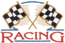 Racing Embroidery Design | EmbroideryDesigns.com