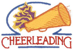 Cheerleading Embroidery Design | EmbroideryDesigns.com