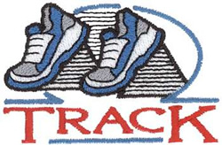 Track Embroidery Design | EmbroideryDesigns.com