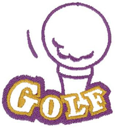 Golf Logo Embroidery Design | EmbroideryDesigns.com