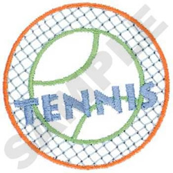 Tennis Design Embroidery Design | EmbroideryDesigns.com