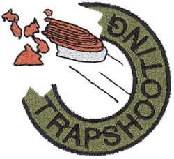 Trapshooting Embroidery Design | EmbroideryDesigns.com