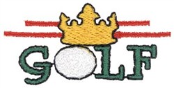 Golf Logo Embroidery Design | EmbroideryDesigns.com