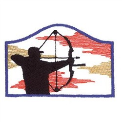 Bow Hunter Embroidery Design | EmbroideryDesigns.com