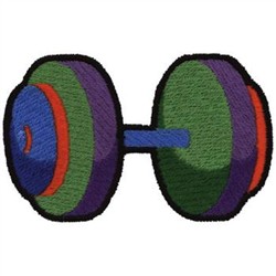 Barbell Embroidery Design | EmbroideryDesigns.com