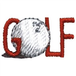 Golf Logo Embroidery Design | EmbroideryDesigns.com