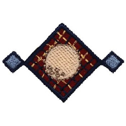 Ball & Diamonds Embroidery Design | EmbroideryDesigns.com