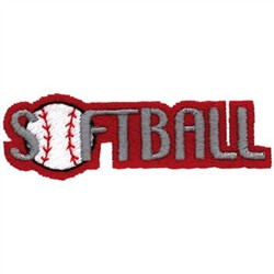 Softball Embroidery Design | EmbroideryDesigns.com