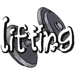 Lifting Embroidery Design | EmbroideryDesigns.com