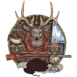 Old Time Hunting Embroidery Design | EmbroideryDesigns.com