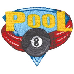 Pool Embroidery Design | EmbroideryDesigns.com