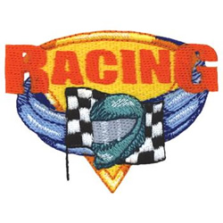 Racing Embroidery Design | EmbroideryDesigns.com