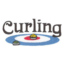 Curling Design Embroidery Design | EmbroideryDesigns.com
