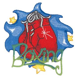Boxing Embroidery Design | EmbroideryDesigns.com
