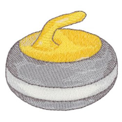 Curling Stone Embroidery Design | EmbroideryDesigns.com