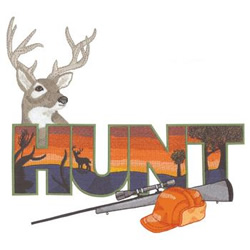 Hunt Embroidery Design | EmbroideryDesigns.com