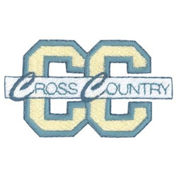 Cross Country Embroidery Design | EmbroideryDesigns.com