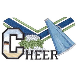 Cheer Embroidery Design | EmbroideryDesigns.com