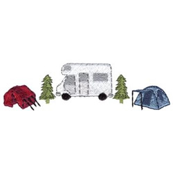 Camping Design Embroidery Design | EmbroideryDesigns.com