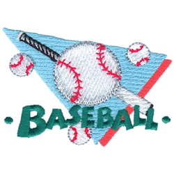 Baseball Embroidery Design | EmbroideryDesigns.com