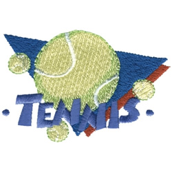 Tennis Embroidery Design | EmbroideryDesigns.com