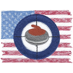 American Curling Embroidery Design | EmbroideryDesigns.com