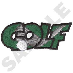Golf Logo Embroidery Design | EmbroideryDesigns.com