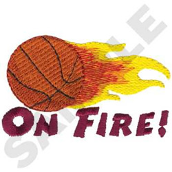 On Fire Embroidery Design | EmbroideryDesigns.com