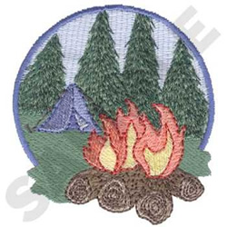 Camping Embroidery Design | EmbroideryDesigns.com