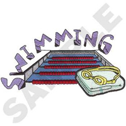 Swimming pool Embroidery Design | EmbroideryDesigns.com