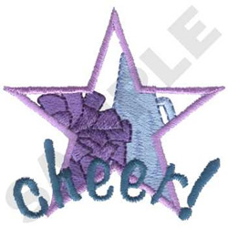 Cheerleading Embroidery Design | EmbroideryDesigns.com
